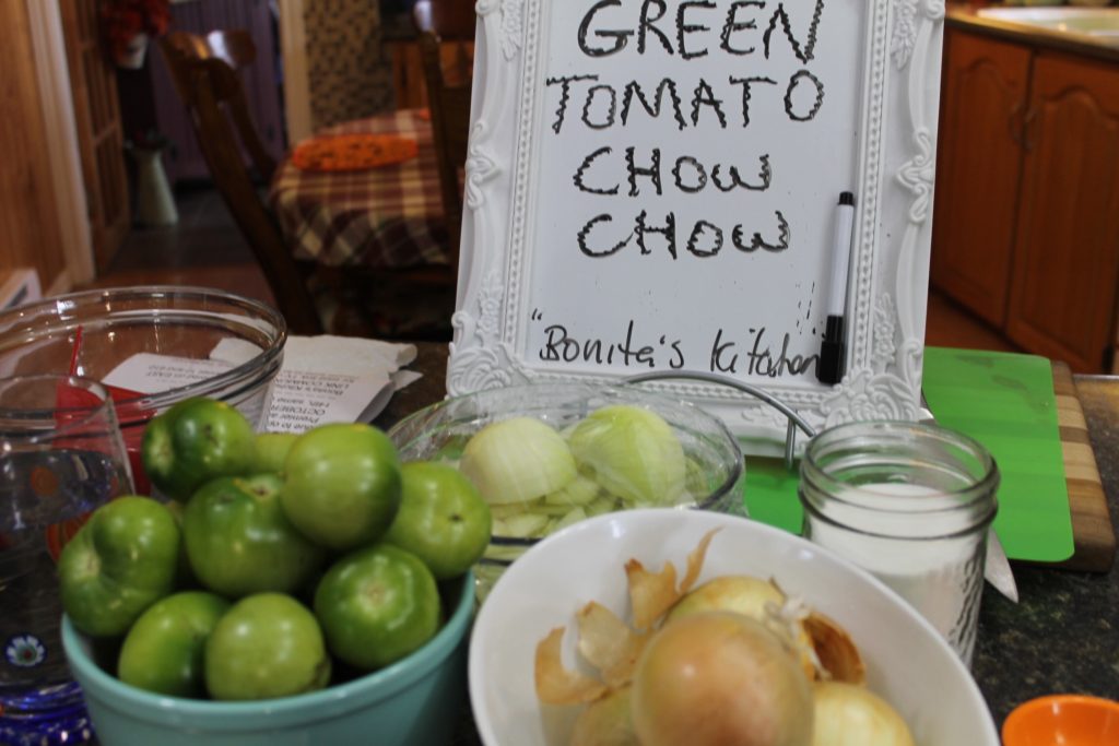 Green Tomato Chow Chow - Bonita's Kitchen