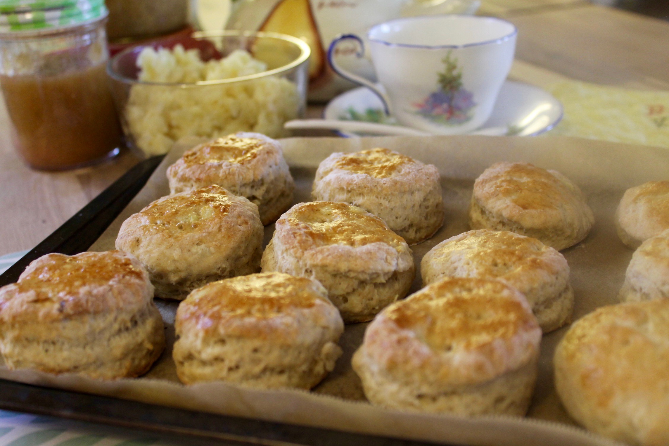 Rhubarb and Parsnip Biscuits - Bonita's Kitchen